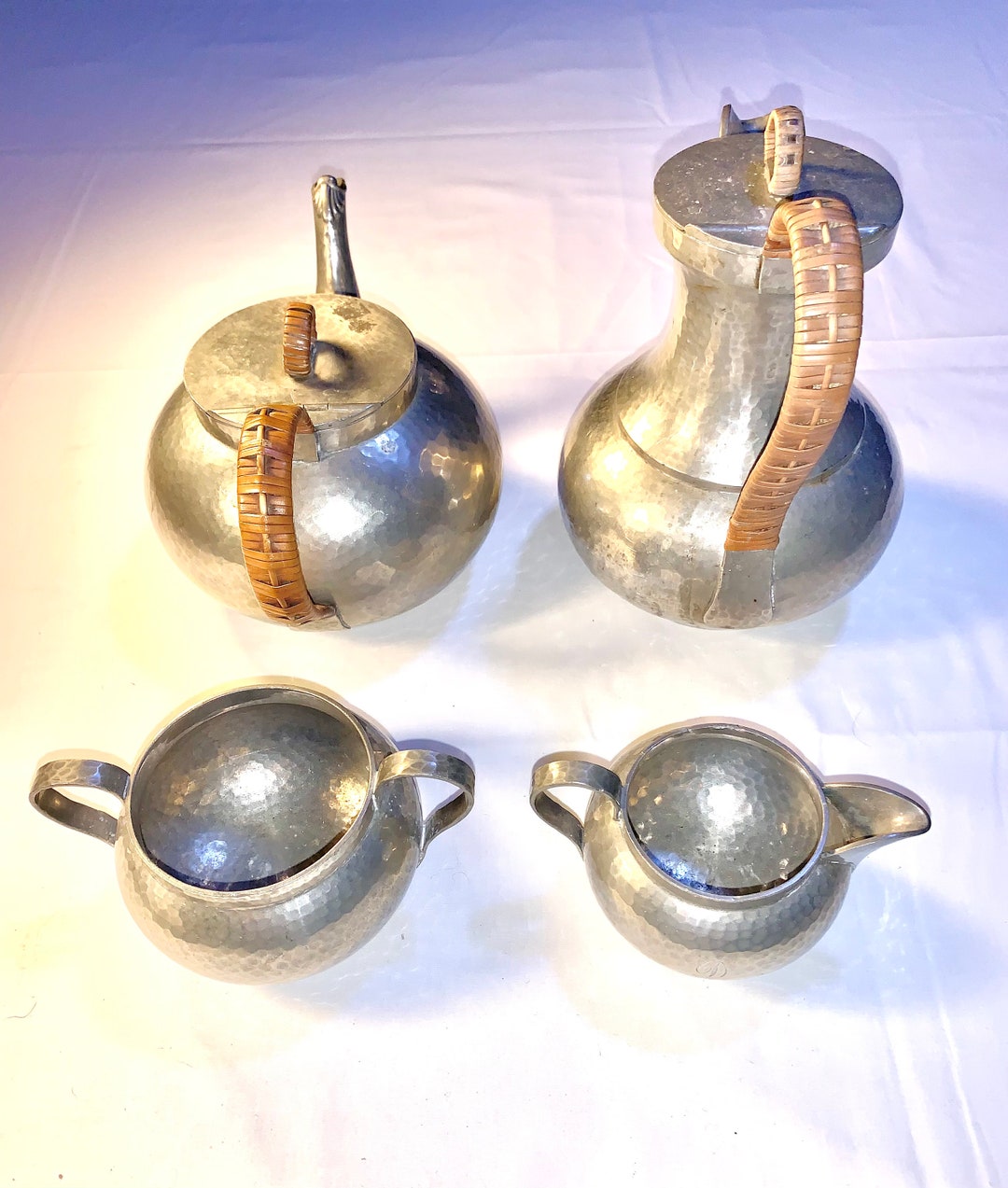 1920s Rare Antique 4 Piece Set-tea/coffee Jug/pot W/ Sugar W/creamer ...
