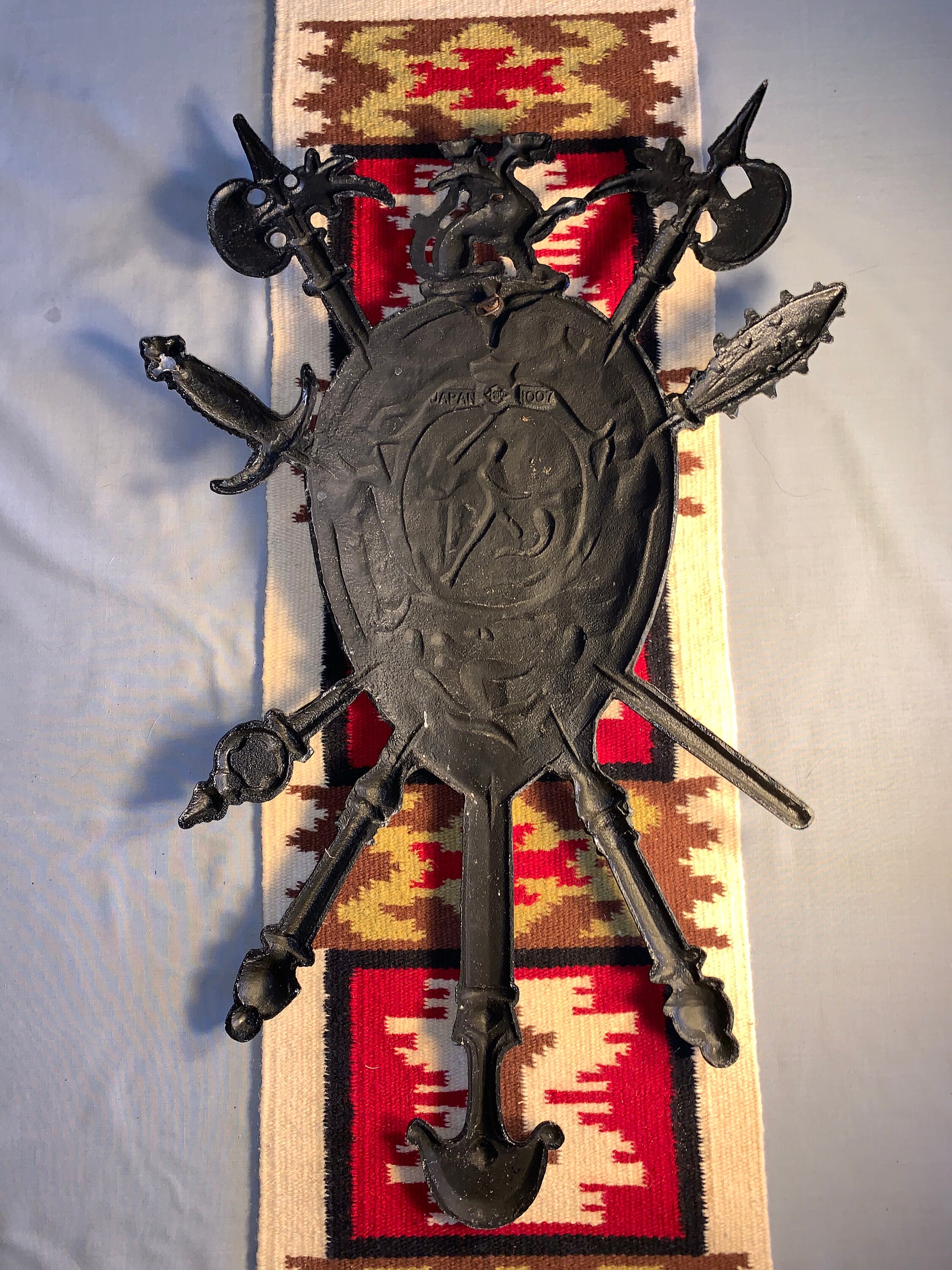 Vintage 1950s JAPAN Made Large 27 Tall Medieval Wall Plaque Decor Heavy ...