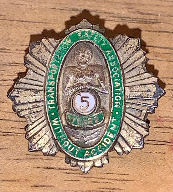 Vintage Safe Driving Award Pin Transportation Safety … - Gem