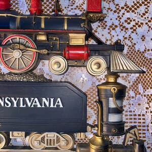 Vintage 1973 Railroad Train Wall Decor Sign Burwood Erie Pennsylvania Missouri Pacific Lines ...