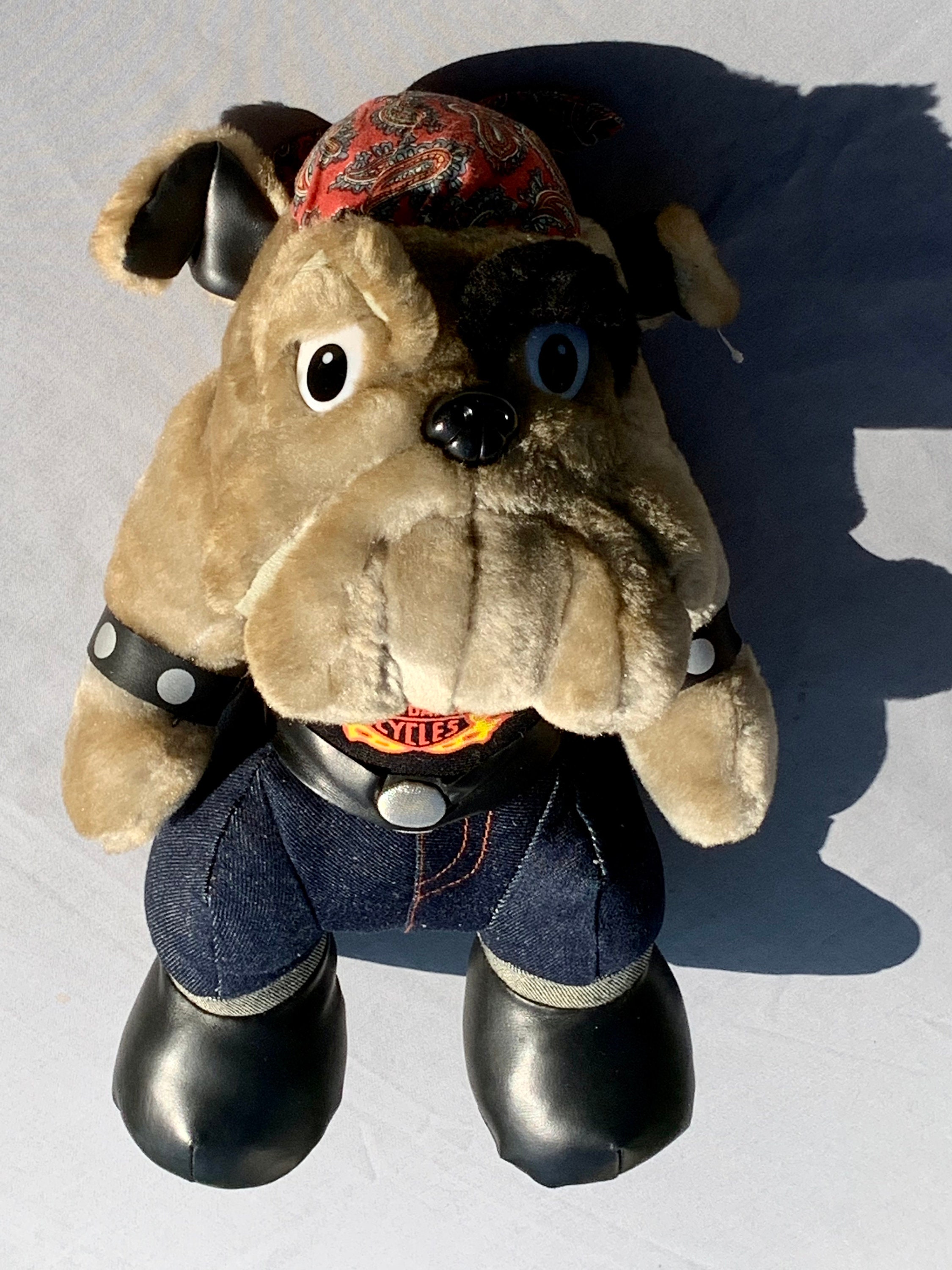 Vintage 1993 Pair of HARLEY Davidson Licensed Motorcycle Plush Stuffed ...