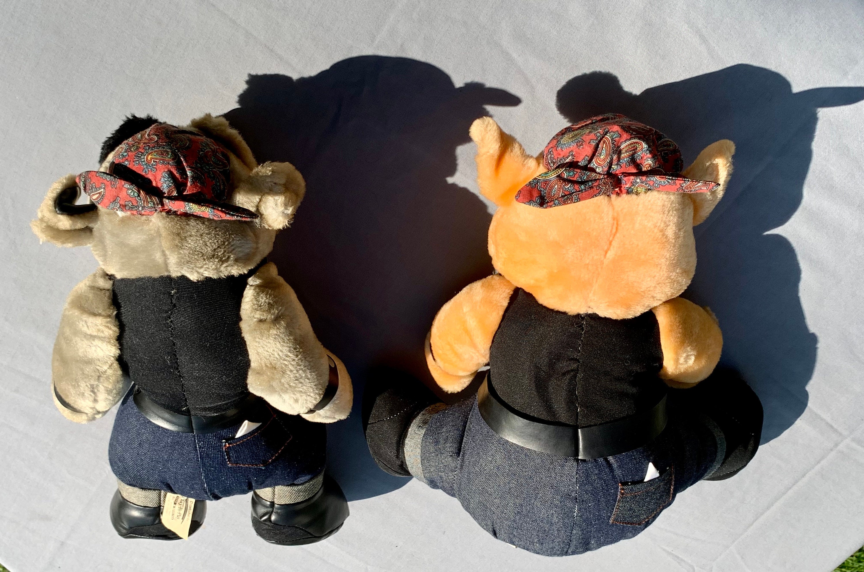 Vintage 1993 Pair of HARLEY Davidson Licensed Motorcycle Plush Stuffed ...
