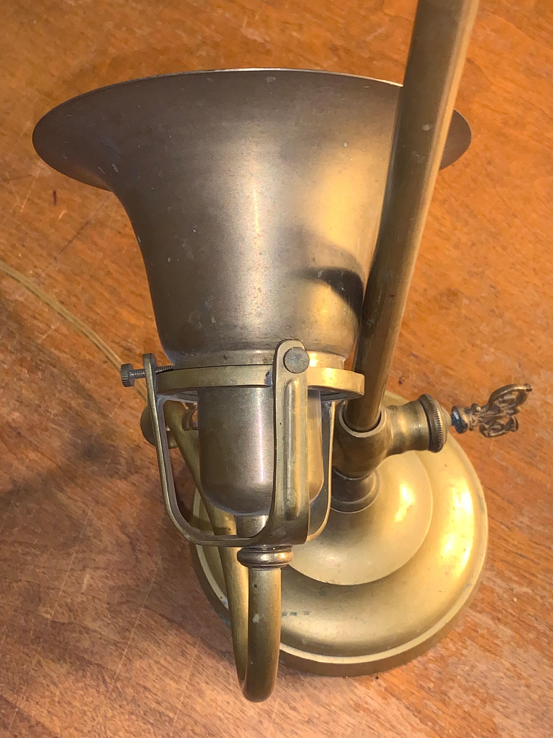 Rare ULI Vintage & Unique ALL Original Solid Brass Adjustable Lamp for ...