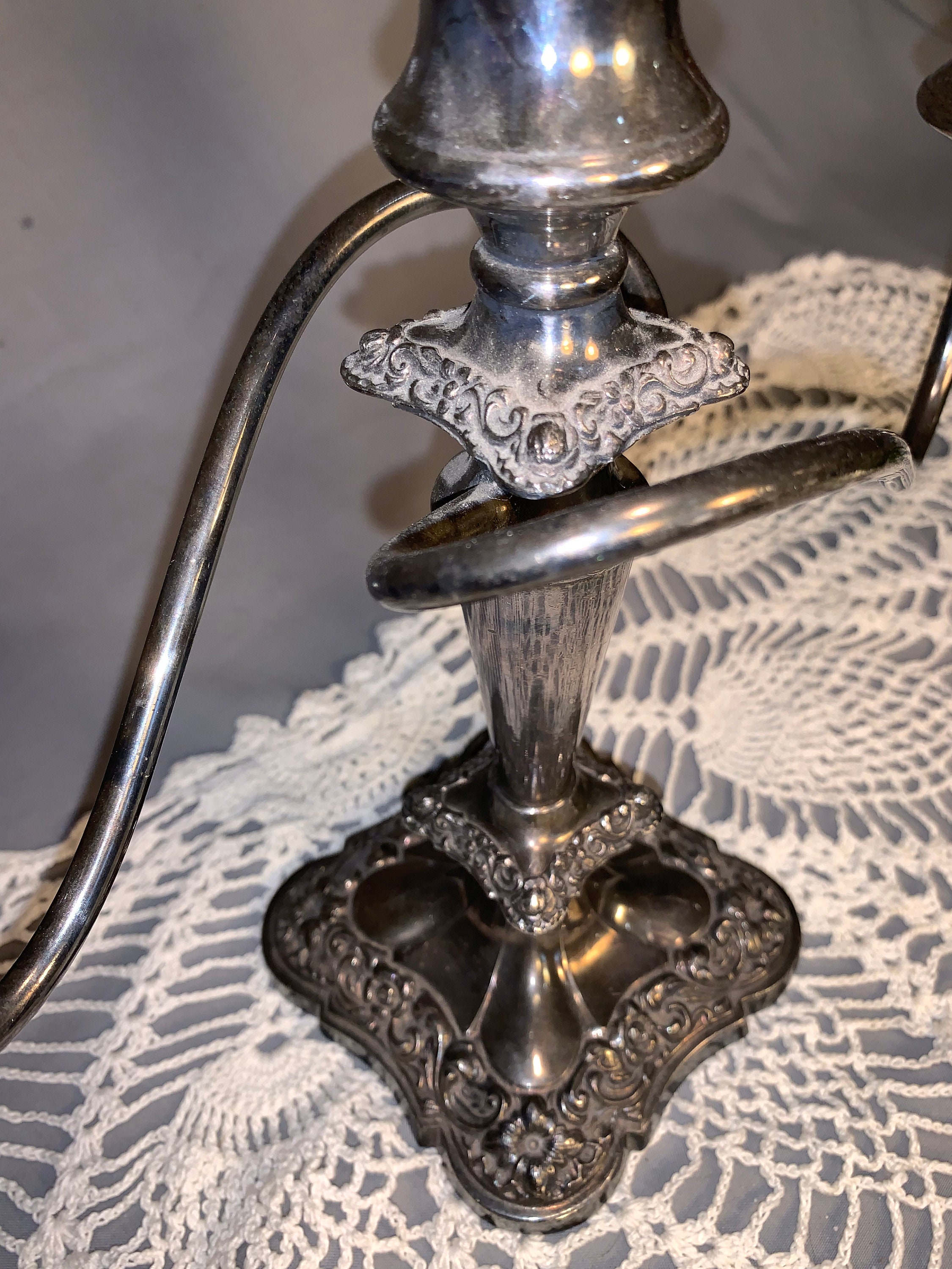 Vintage 1940’s Canadian Made Silver Plated 3 Branch Candelabra by ...