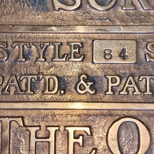 Vintage 1950s “ROTEX” Collectible Heavy Large Solid Brass Plaque 9” X 7 ...