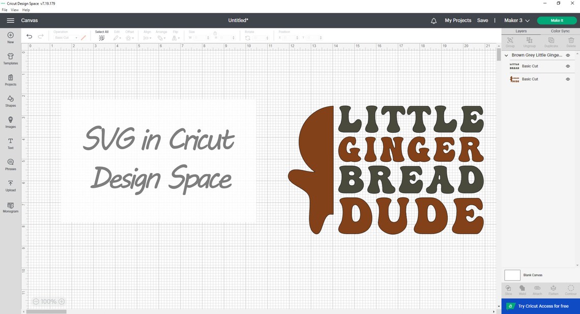 Toddler Christmas SVG Gingerbread Boy SVG Kids Winter PNG - Etsy