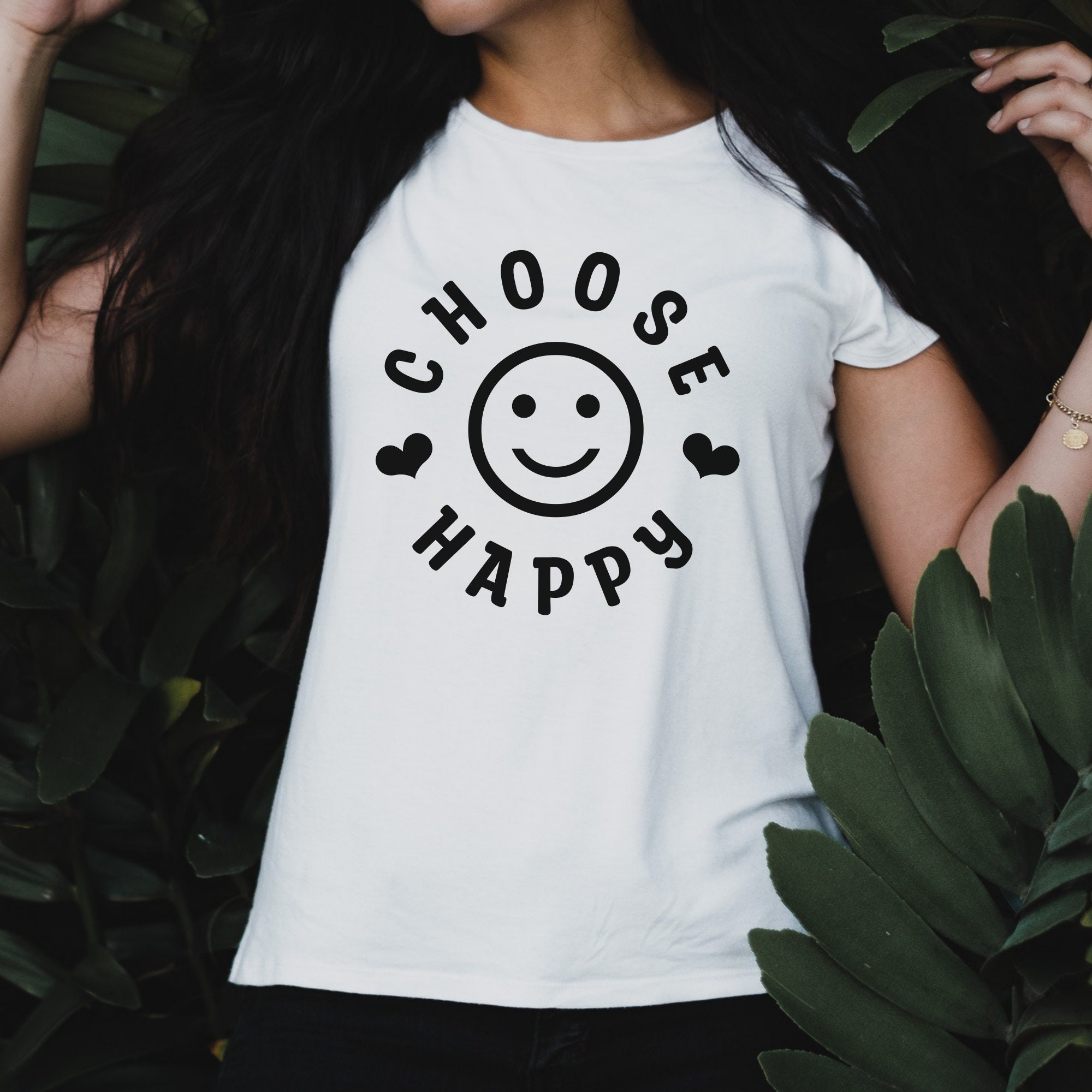 Choose Happy SVG, Happy Face, Choose Happy Png, Popular Sayings, Trendy ...