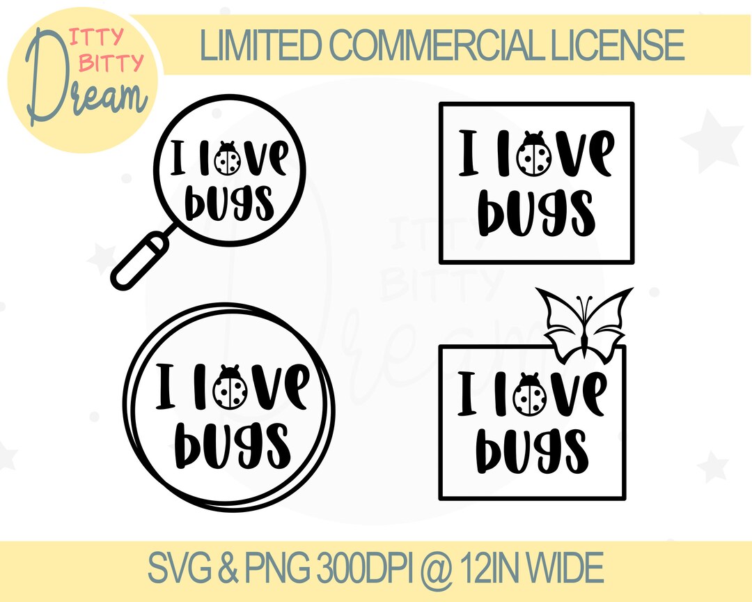 Bug SVG Bundle, Bug Shirt SVG, Cute Bug Png, Cute Bug Svg, Ladybug ...