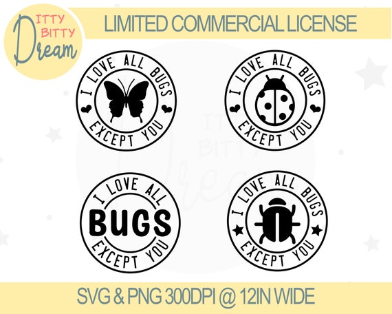 Bug SVG Bundle Bug Shirt SVG Cute Bug Png Cute Bug Svg - Etsy