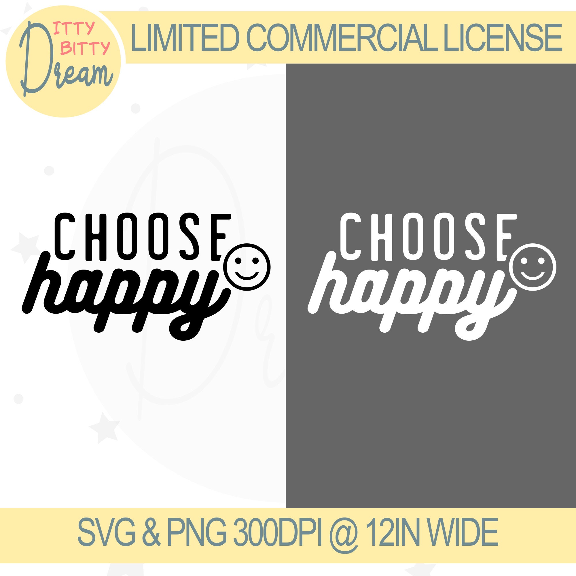 Choose Happy SVG, Happy Face, Choose Happy Png, Popular Sayings, Trendy ...