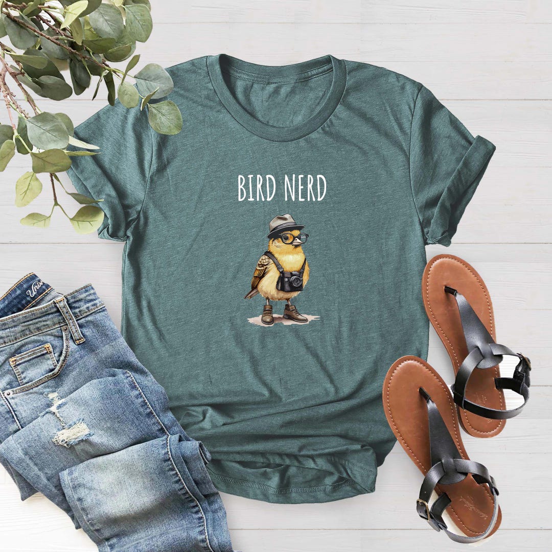 Bird Nerd Shirt, Bird Lover Shirt, Funny Bird Watcher Shirt, Twitcher ...
