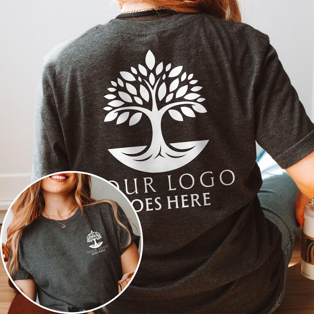 Custom Logo Shirts, Personalized Business Tees With Front & Back Logo ...