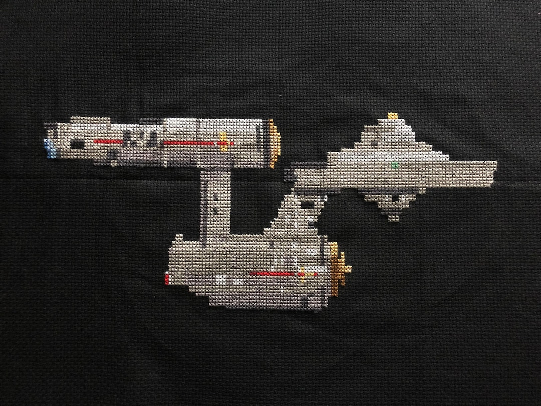 Space Ship Cross Stitch Pattern - Etsy
