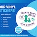 Please Don't Litter Spay and Neuter Sticker/decal, Vinyl Sticker for ...