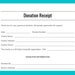 Nonprofit Charity Donation Gift Receipt, PDF, DOCX Word Doc, 501c3 ...