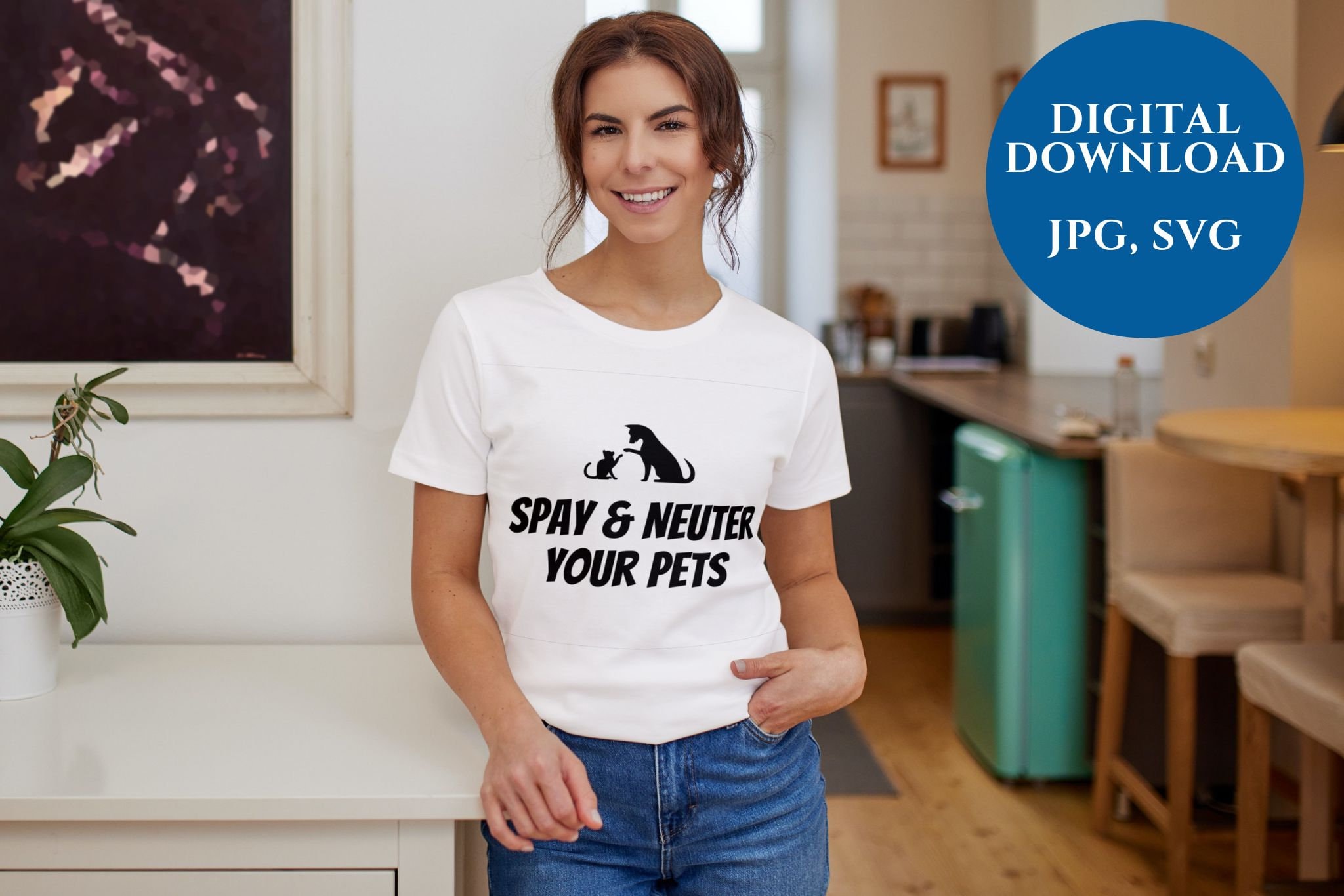 Spay & Neuter Your Pets, SVG, JPG for Download Only, for Mugs, Stickers ...