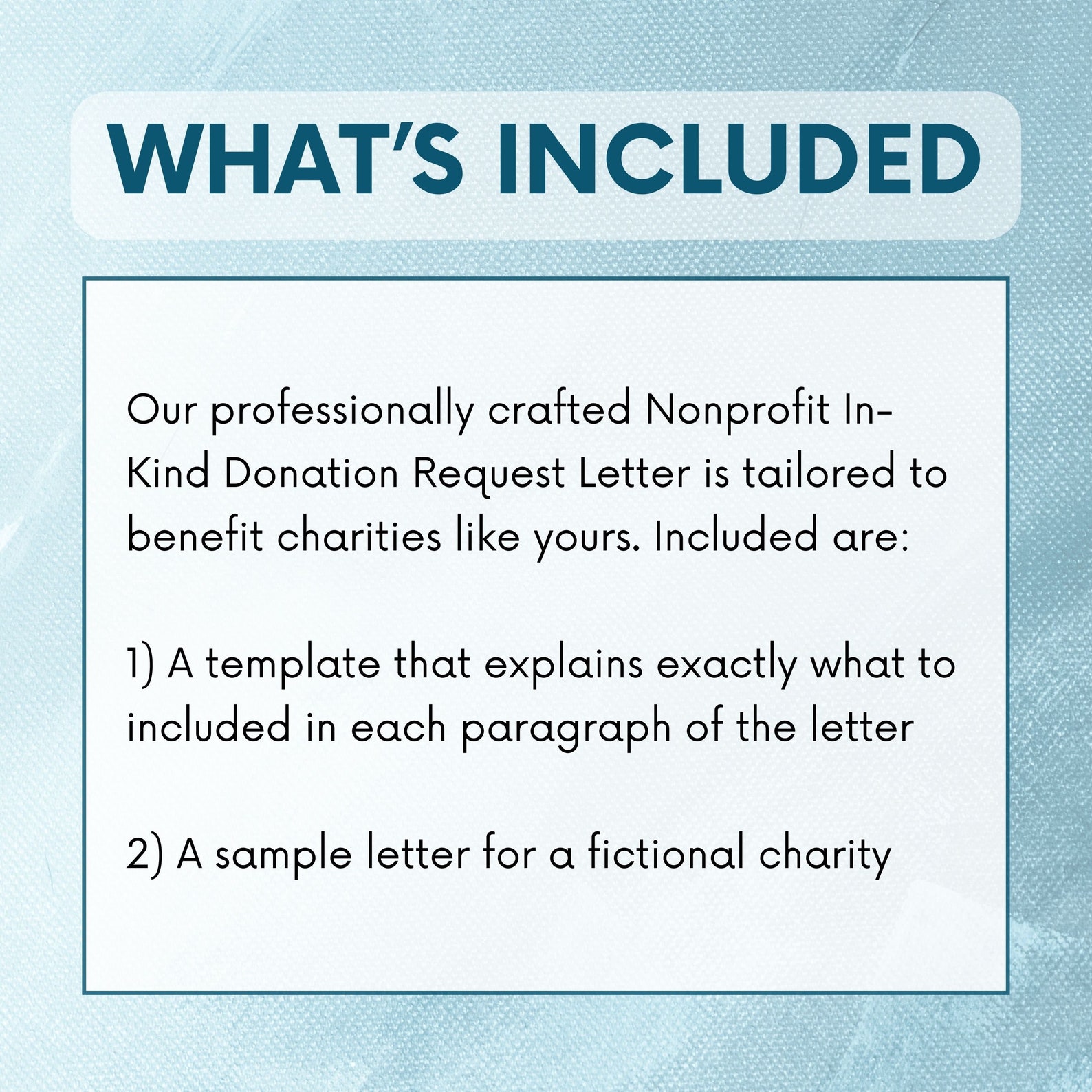 Nonprofit In-kind Donation Request Letter Template (PDF, DOCX) - Etsy