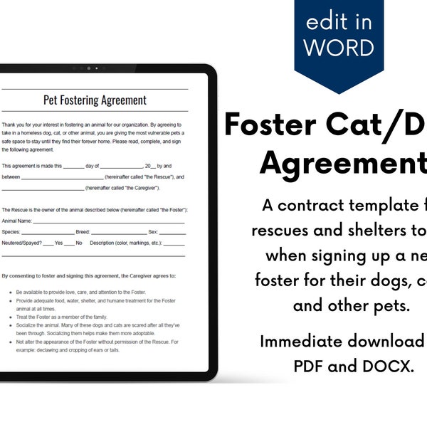 Animal Rescue Intake Form - Etsy