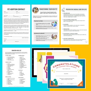 Cat Adoption Packet Handout for Shelters, Rescues, and Individuals ...