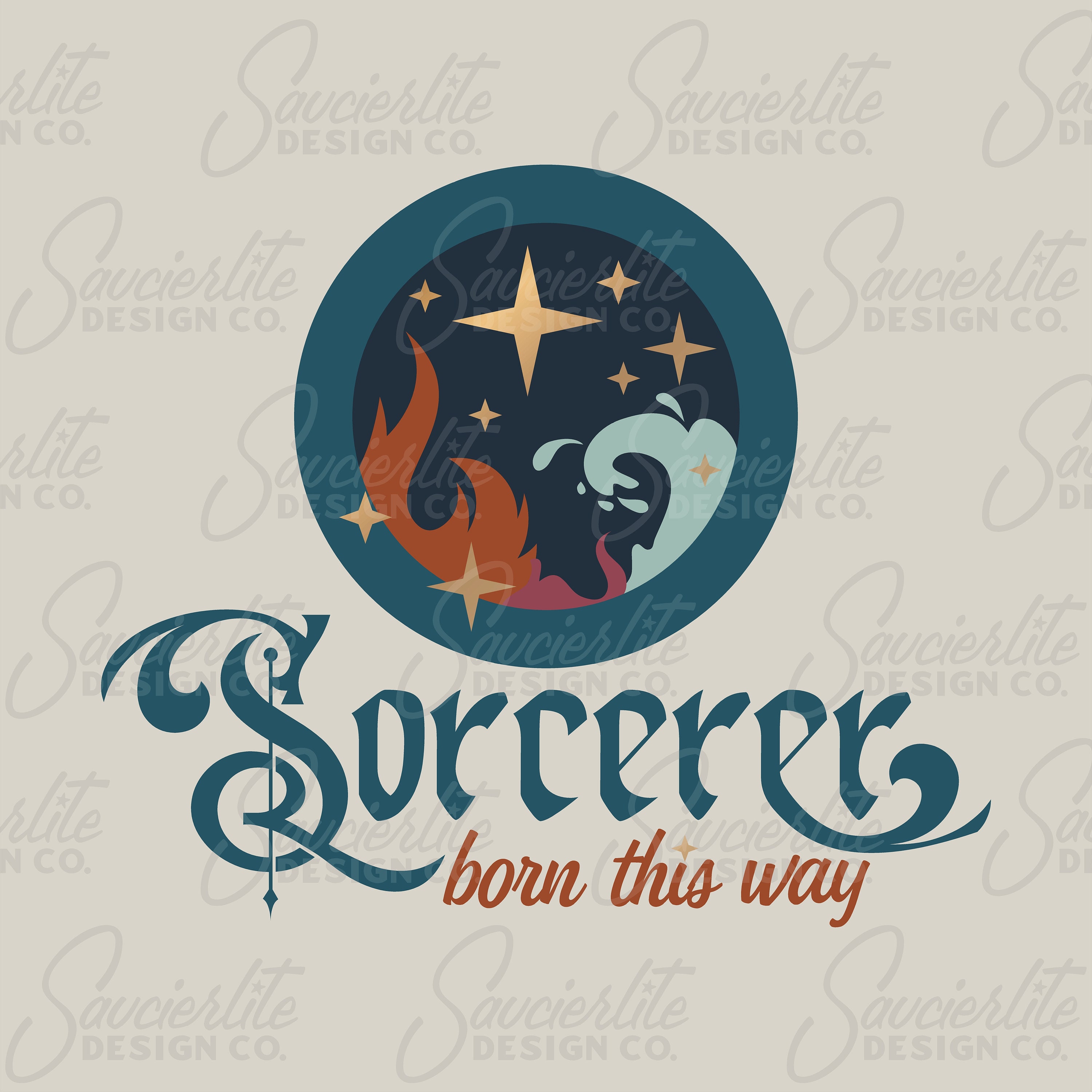 Sorcerer - Born This Way | Dnd | SVG | PNG | Sublimation Print and Cut ...
