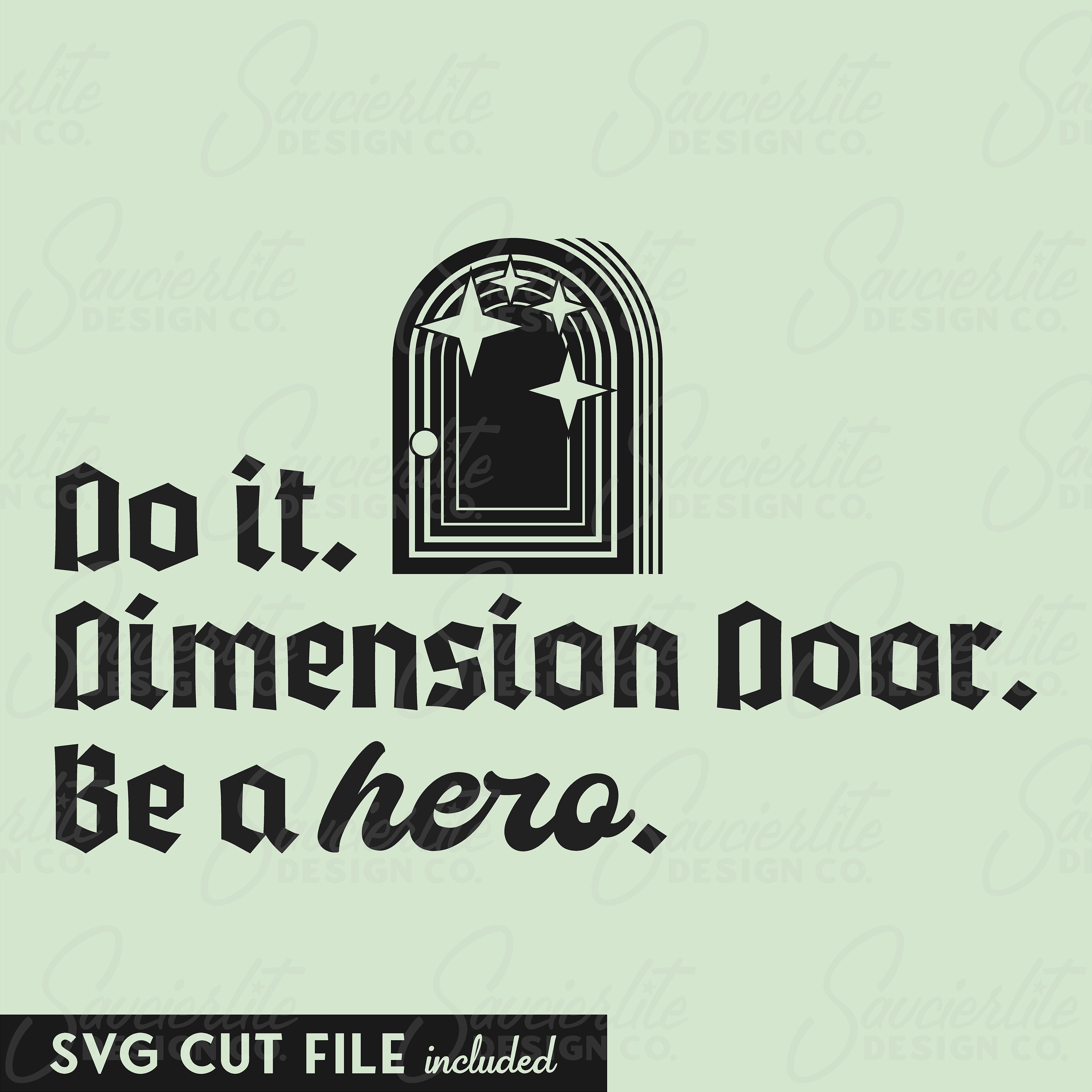 Dimension Door Spell Dnd SVG PNG Sublimation Print and Cut File - Etsy
