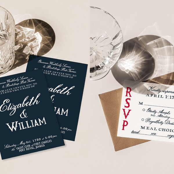 Pirate Wedding Invitation - Etsy