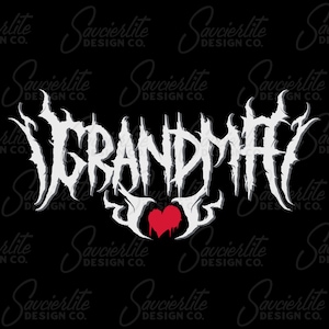 Metal Grandma PNG Digital Download for Sublimation - Etsy