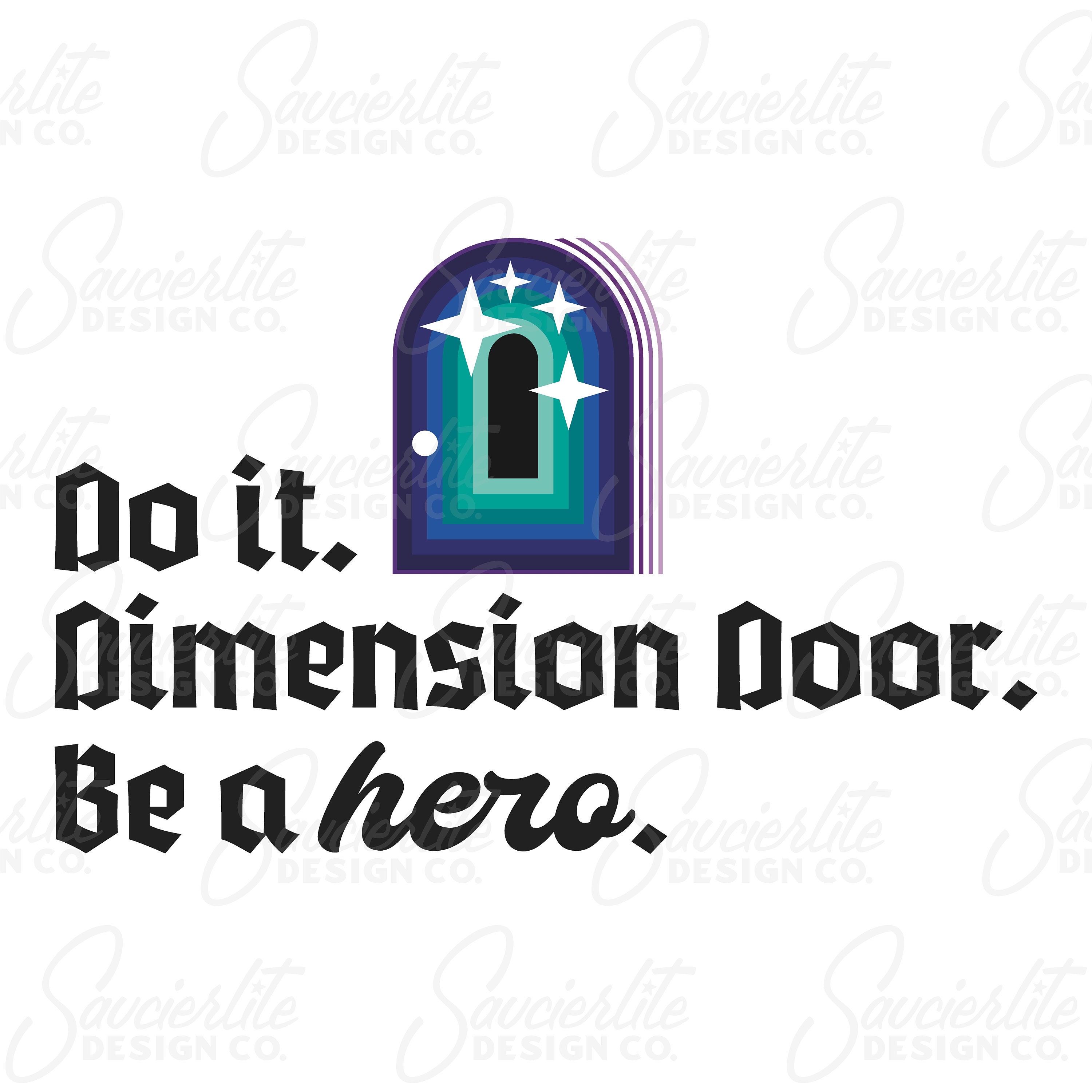 Dimension Door Spell Dnd SVG PNG Sublimation Print and Cut File - Etsy