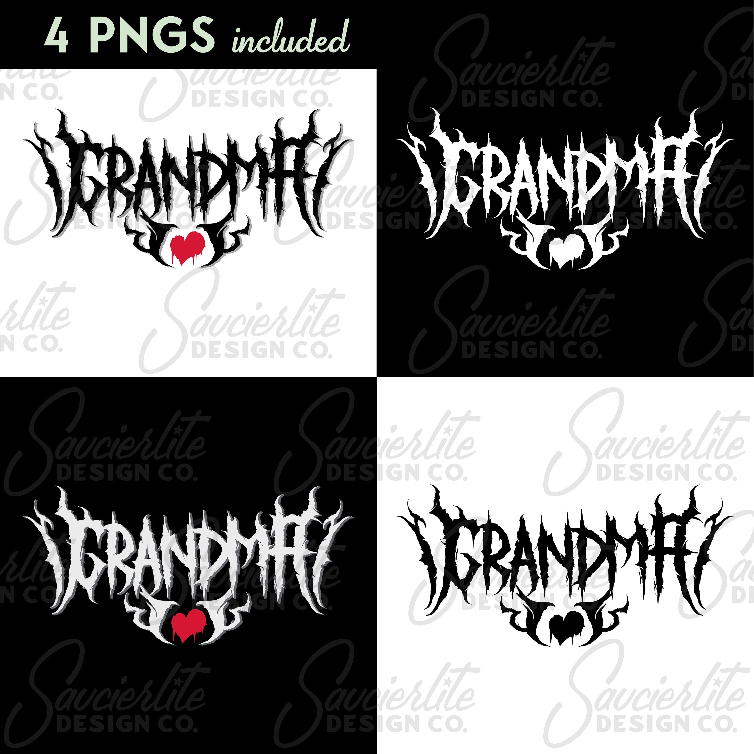 Metal Grandma PNG Digital Download for Sublimation - Etsy