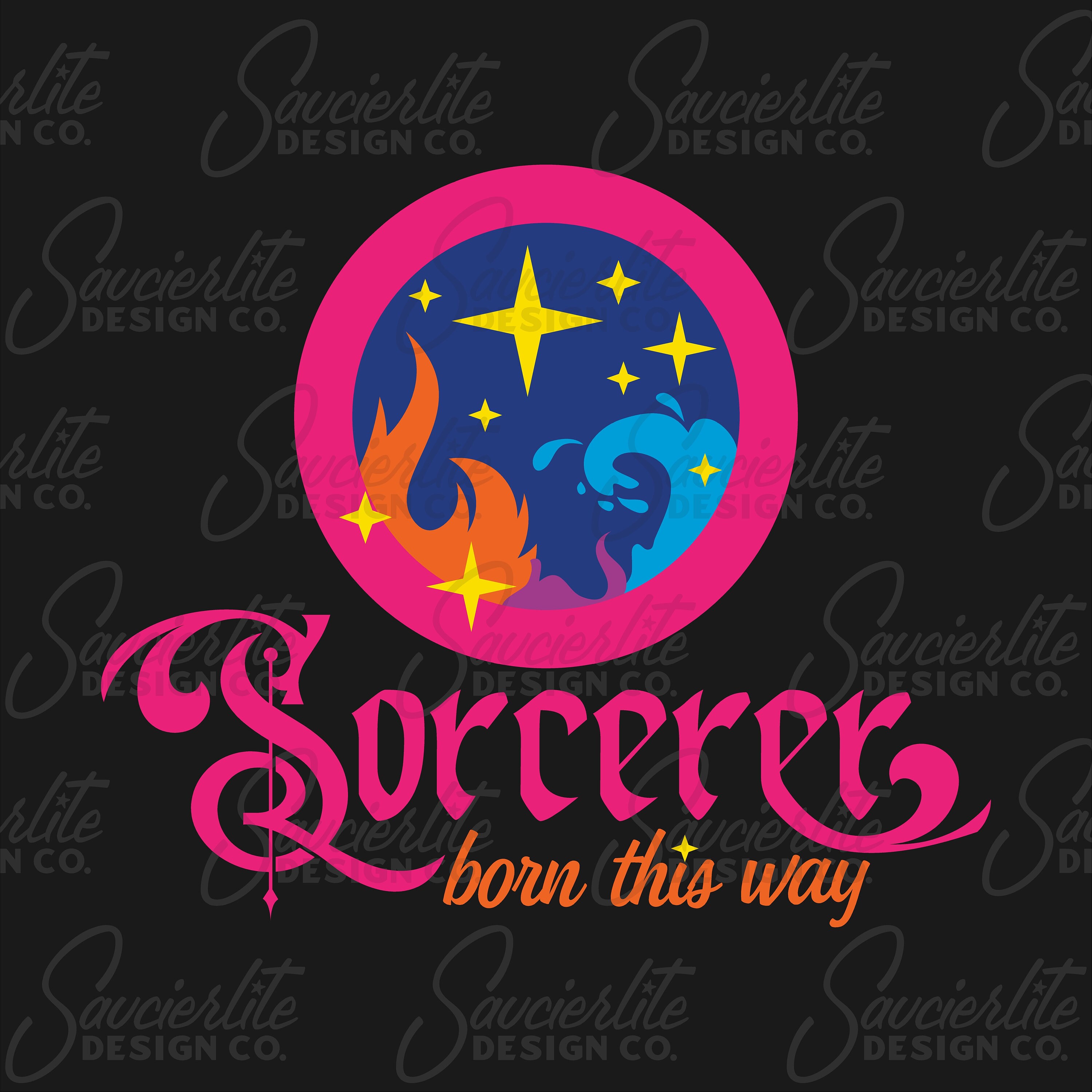 Sorcerer - Born This Way | Dnd | SVG | PNG | Sublimation Print and Cut ...