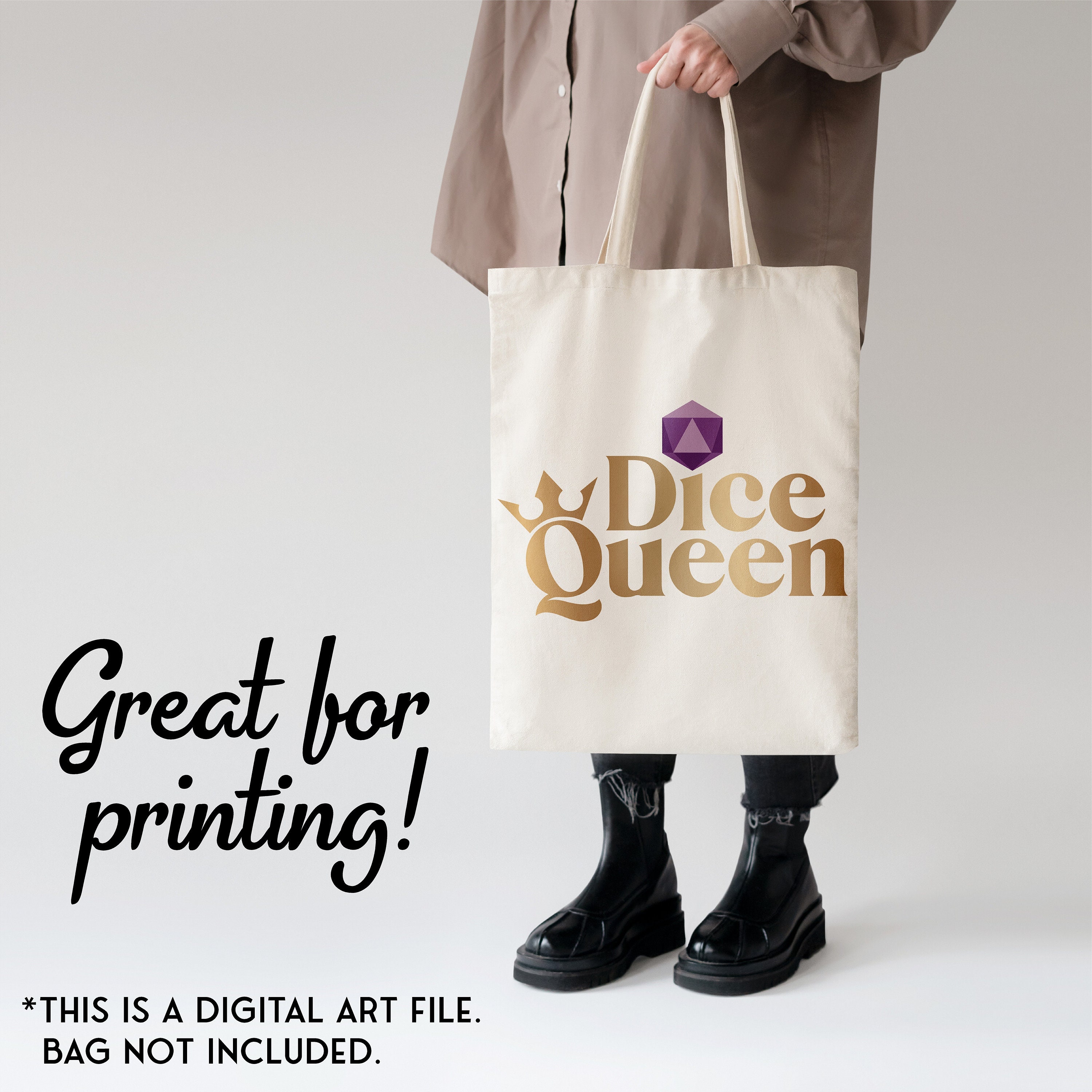 Dice Queen Dnd PNG SVG Digital Download - Etsy