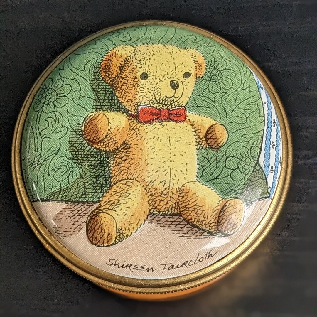 Vintage Halcyon Days Teddy Bear Pill Box Enameled Trinket Box - Etsy