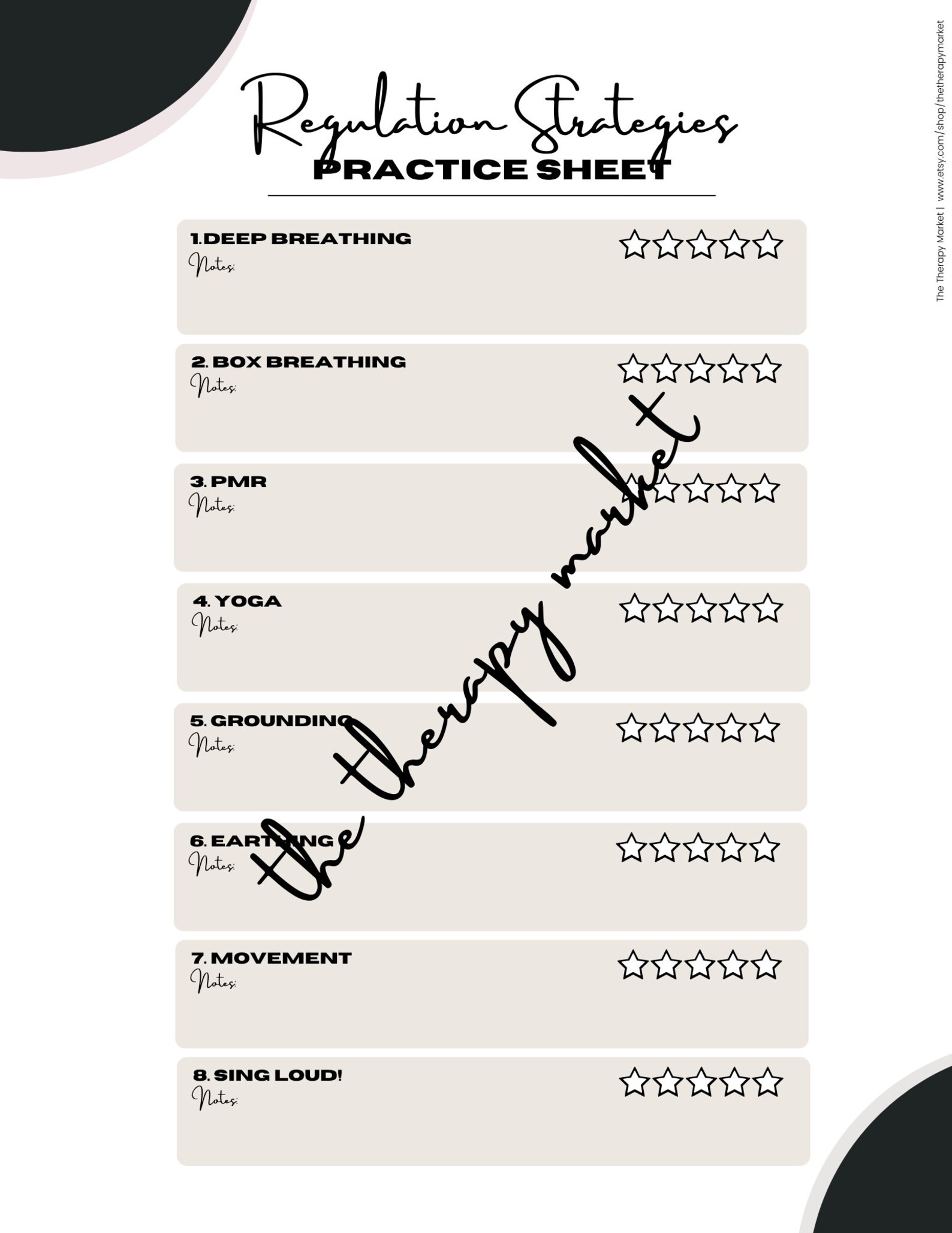 Regulating the Nervous System Therapy Resource for Mental Health ...
