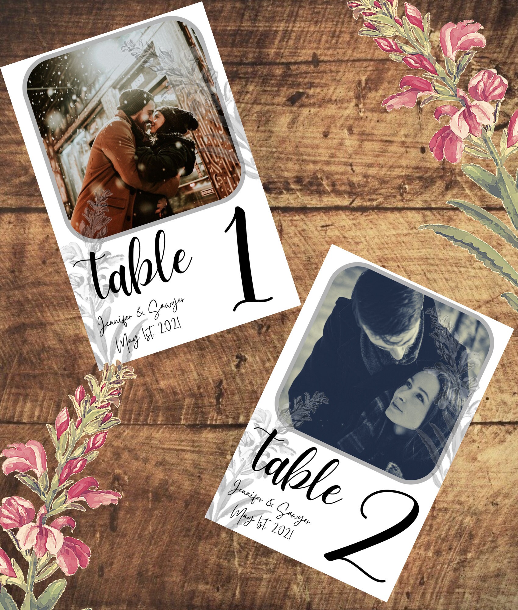 Wedding Table Numbers, Digital Download, Custom Wedding Table Template ...