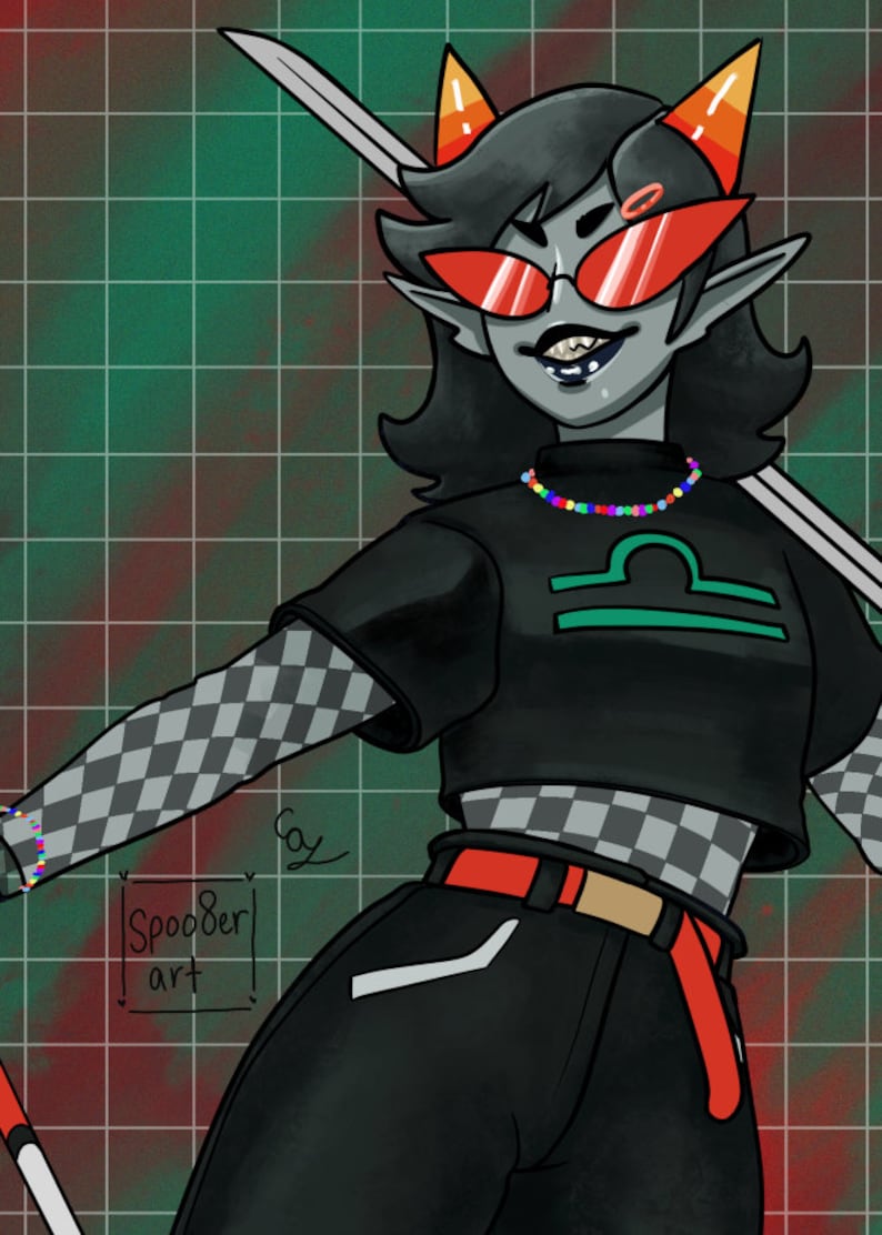 Terezi Pyrope Homestuck Art Print 5 X 7 - Etsy