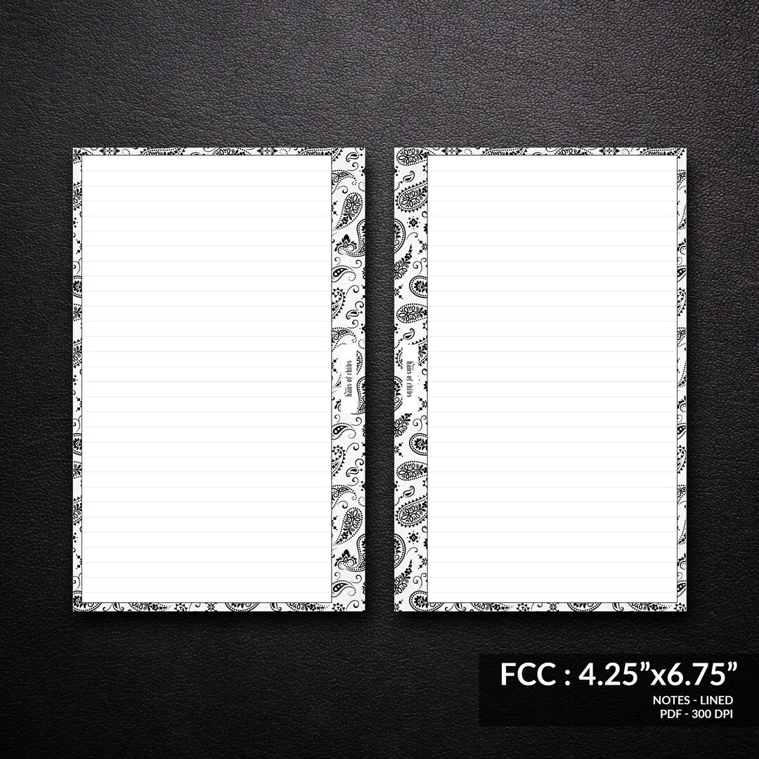 FRANKLIN COVEY COMPACT - Notes Lined - Etsy