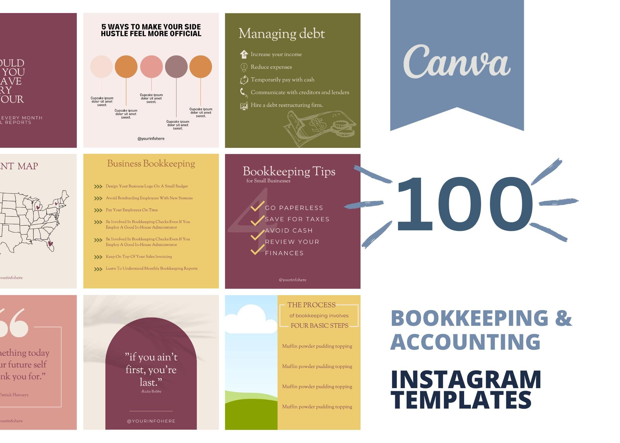 Bookkeeping Templates | Bookkeeping or Accounting Tips and Infographics ...