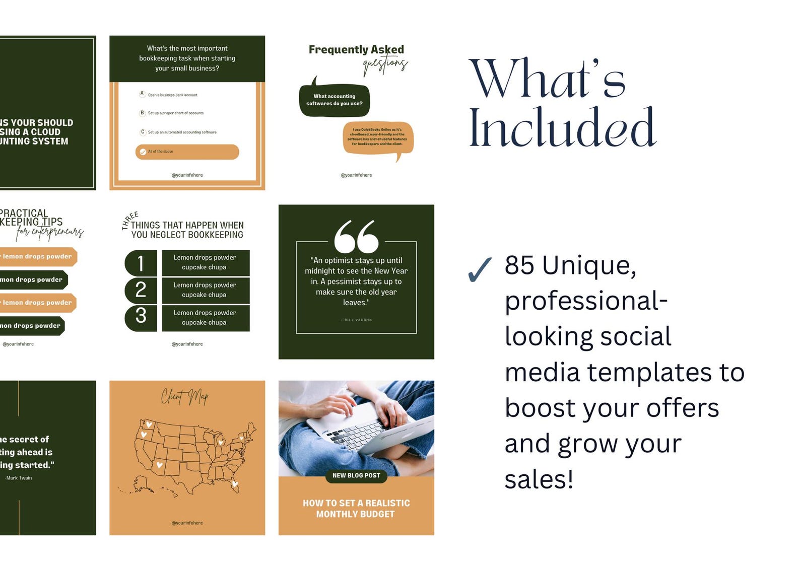 Bookkeeping Templates | Bookkeeping or Accounting Tips and Infographics ...