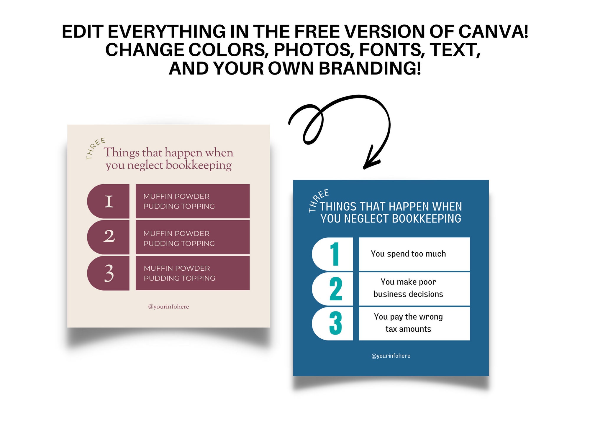 Boho Bookkeeping Canva Templates Accounting Editable Canva - Etsy
