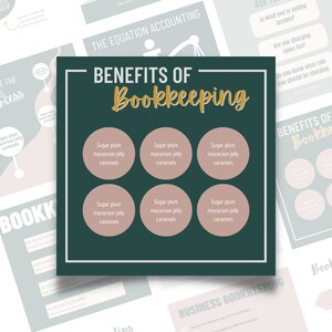 Bookkeeping Canva Templates Canva Bookkeeping Accounting Editable Canva ...