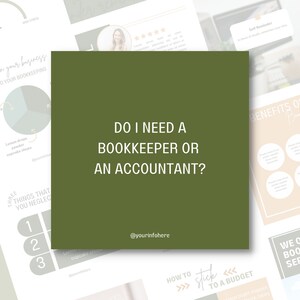 Bookkeeping Templates Bookkeeping or Accounting Tips and Infographics ...