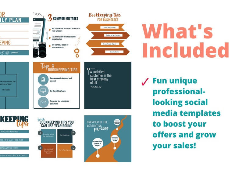 Bookkeeping Templates Bookkeeping or Accounting Tips and - Etsy