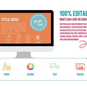 Canva Website Template Landing Page Template Landing Page Design Bright ...
