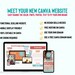 Canva Website Template Landing Page Template Landing Page Design Bright ...