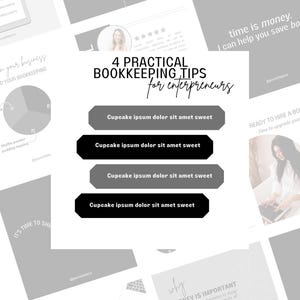 Bookkeeping Templates | Bookkeeping or Accounting Tips and Infographics ...