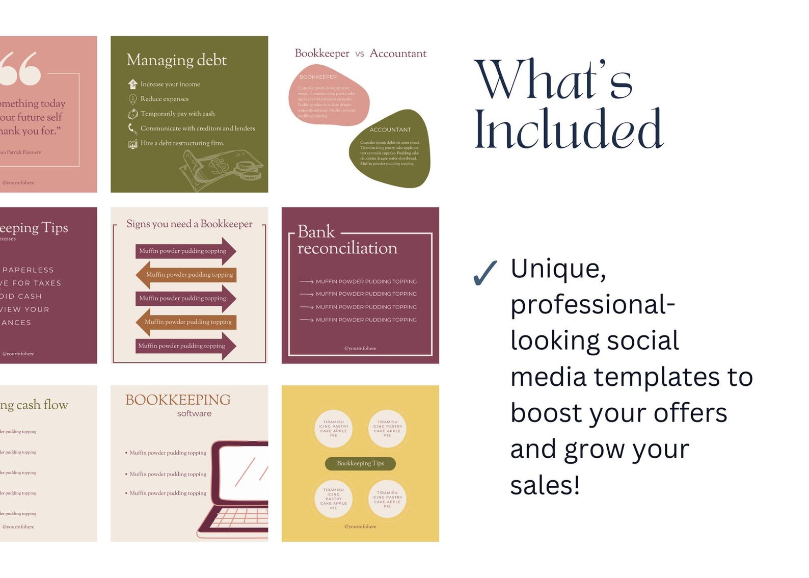 Bookkeeping Templates | Bookkeeping or Accounting Tips and Infographics ...