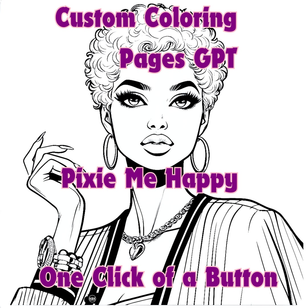 Custom GPT Coloring Pages for Mindfulness & Creativity Includes ...