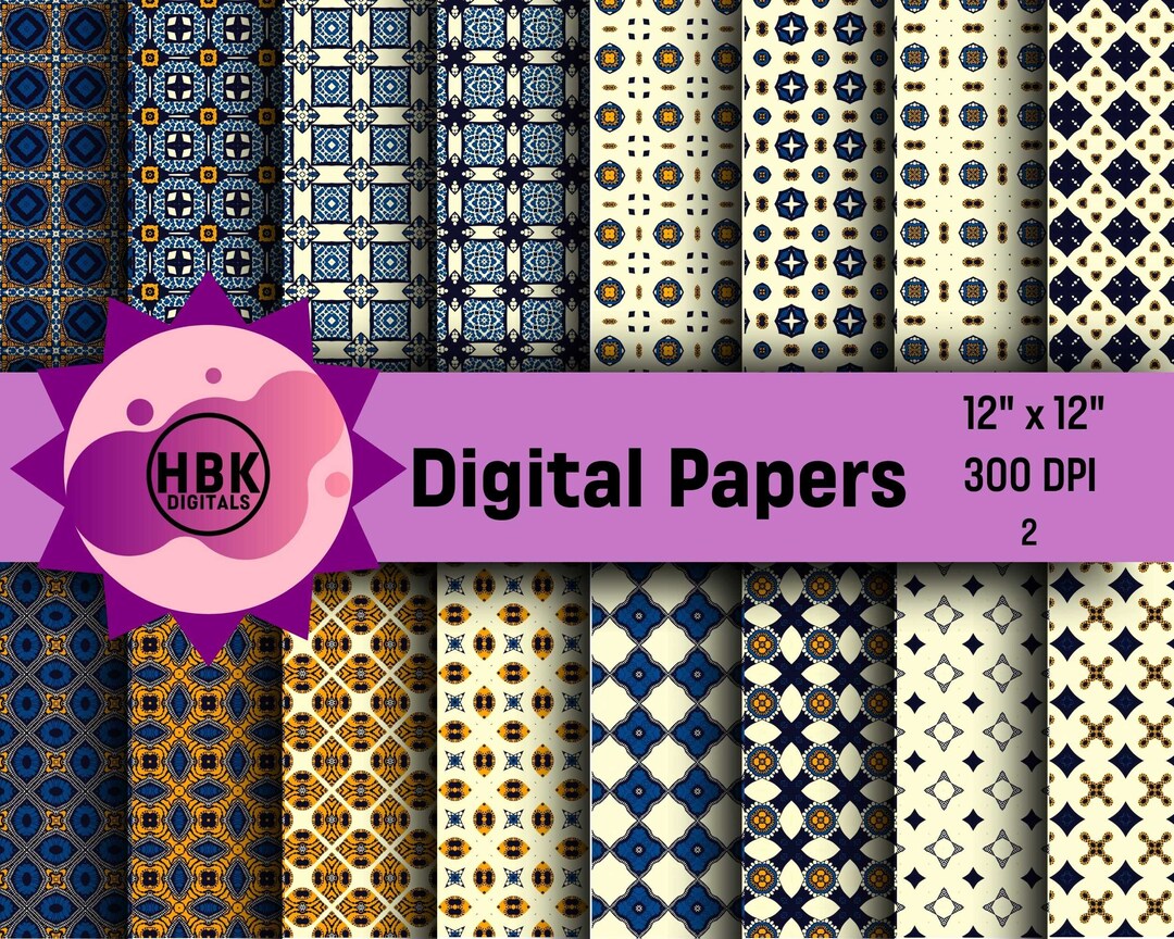 Imperial Geometrics: Sovereign Tile Series 16-pack Seamless Digital ...