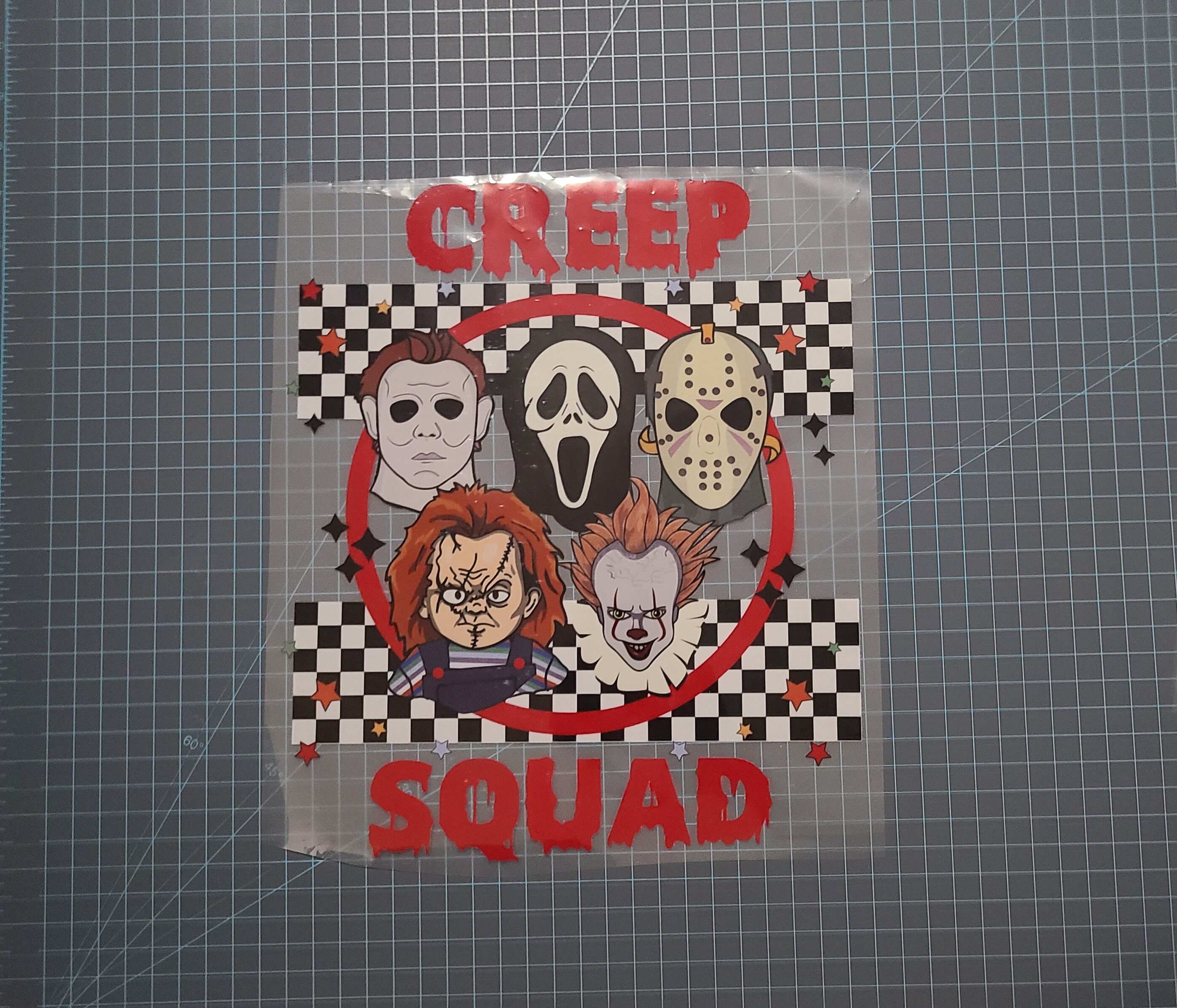 Horror Movie Characters Creep Squad Dtf Screen Print Tranfer Ready to ...