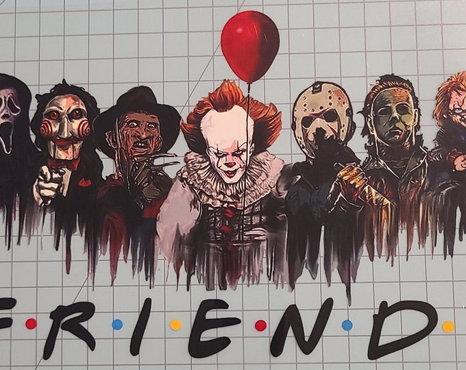 Horror Movie Characters FRIENDS Dtf Screen Print Tranfer Ready - Etsy